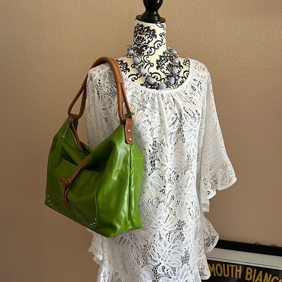 Nino BOSSI | Bags | Nino Bossi Green Leather Hobbit Bag Purse | Poshmark